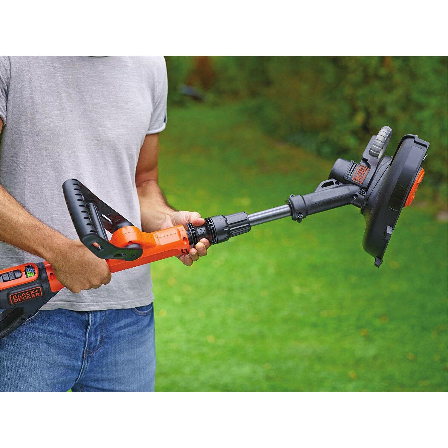 Black & Decker 18V Grass String Strimmer Bare Unit - Black & Orange ...
