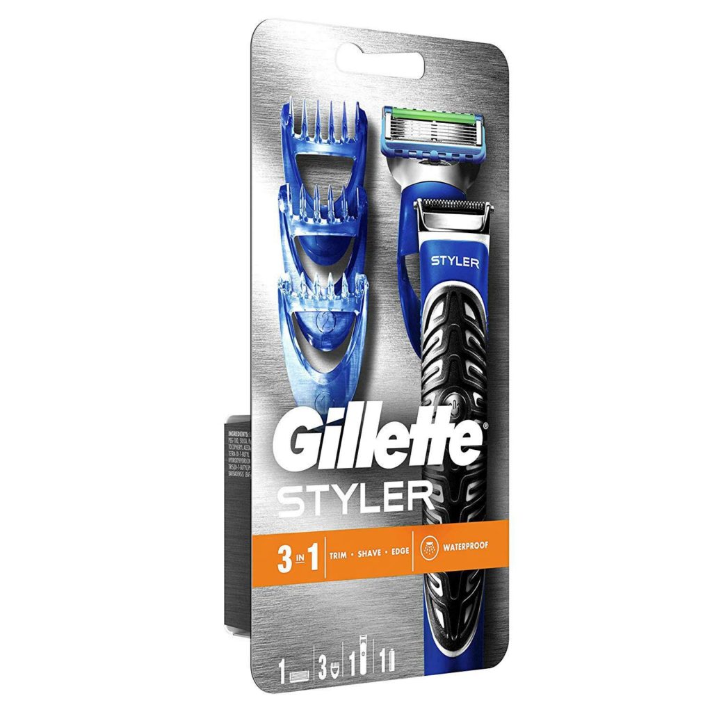 Gillette Fusion 3 in1 Shaving Razor, Edging Blade Proglide Styler Beard ...