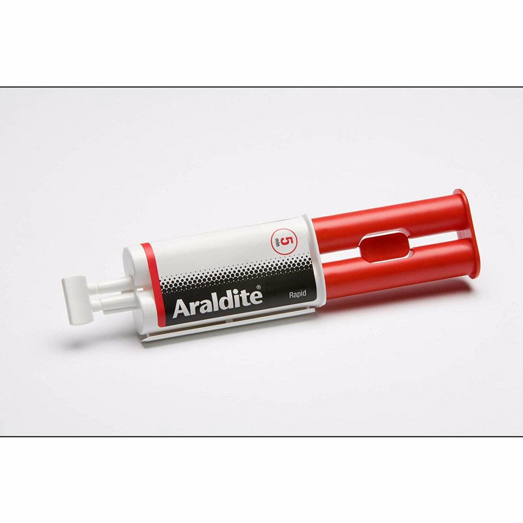 Araldite Rapid Twin Syringe Epoxy Power Adhesive Super Glue Bonds ...