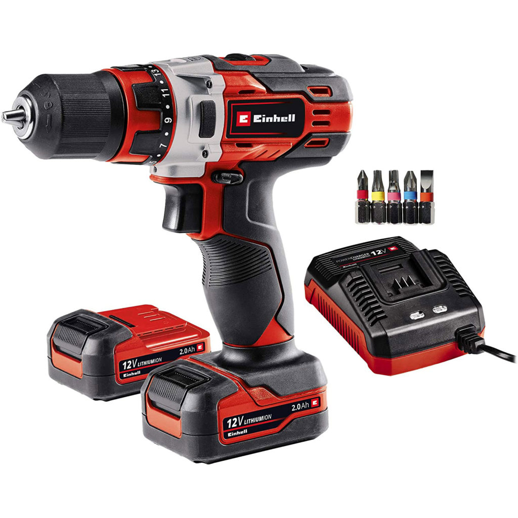Einhell TE-CD 12/1 Li (2x2,0Ah) 12V Cordless Drill Driver With 2 Slide ...