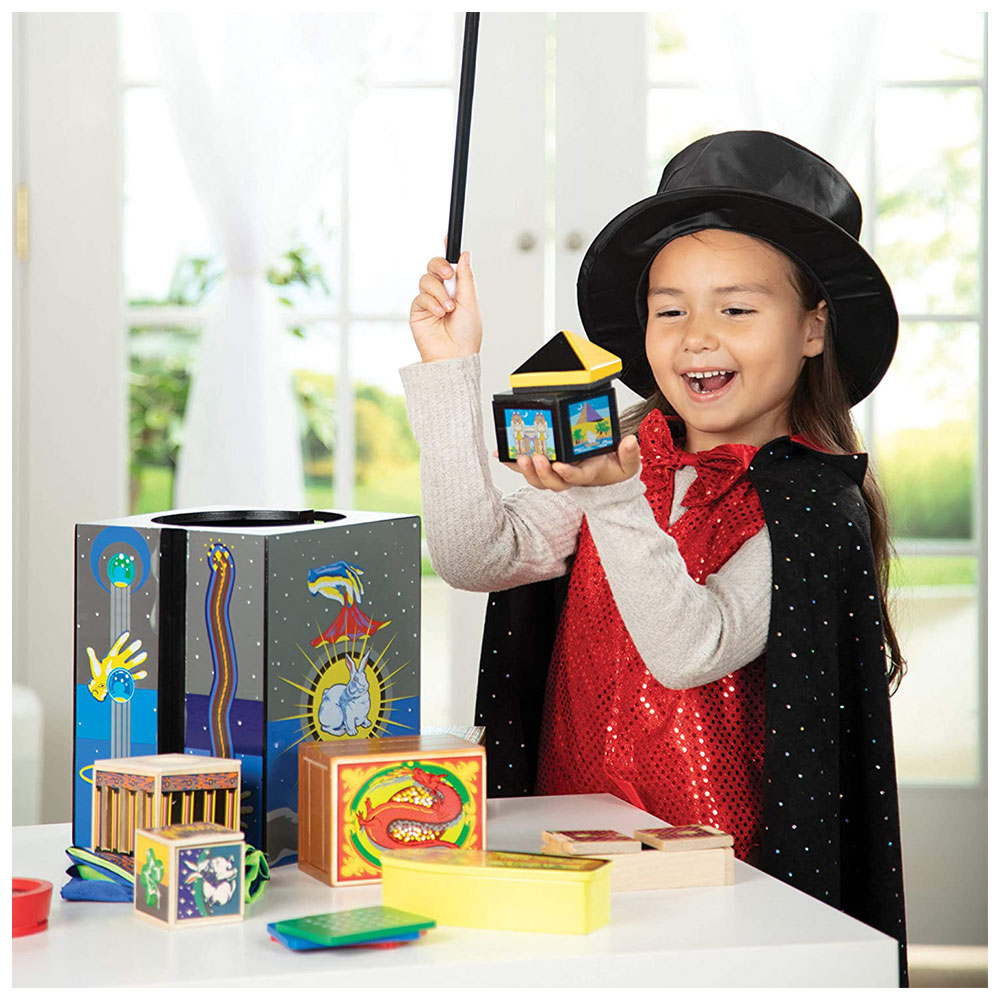 Melissa Doug Deluxe Solid Wood Magic Set With 10 Classic Tricks Melissa Doug Deluxe Solid Wood Magic Set With 10 Classic Tricks
