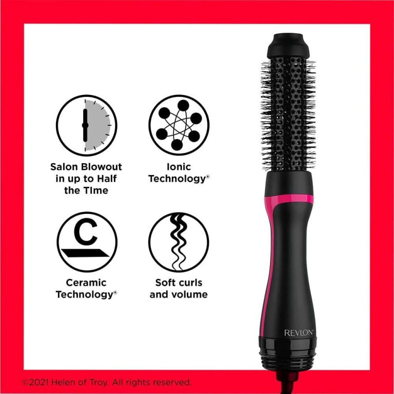 Revlon One Step Style Booster 38mm Round Brush Dryer And Styler – Black ...