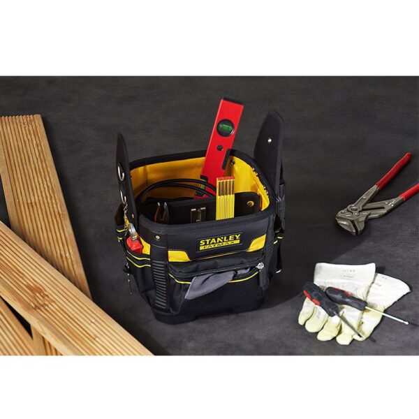 Stanley Fatmax Technician Tool Bag 28cm x 29cm x 38cm – Black/Yellow ...