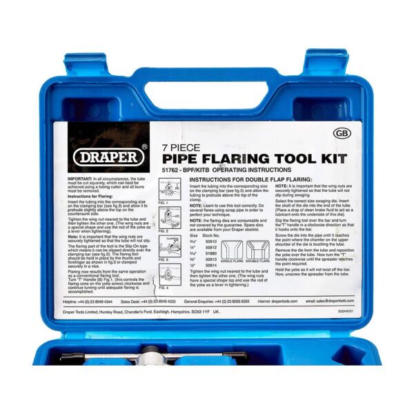 Draper BPF/KITB Brake Pipe Flaring Kit – 7 Piece – BuysBest