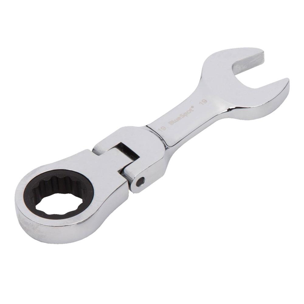 Blue Spot Tools Flexible Stubby Ratchet Spanner Set 10-19mm – 5 Piece ...