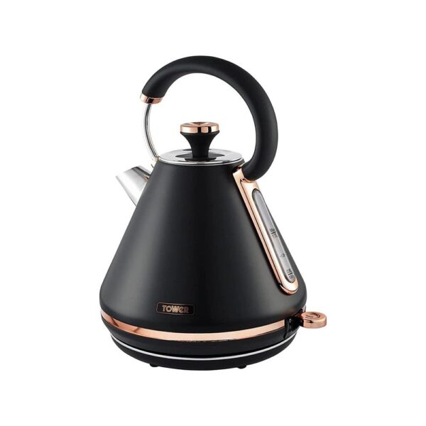 Tower Cavaletto Pyramid Electric Kettle 3000W 1.7 Litre – Black & Rose ...