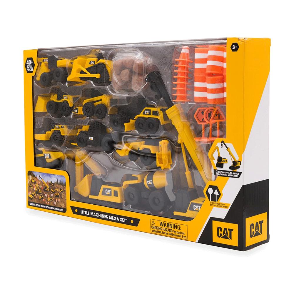 CAT Construction Little Machines Mega Set With 40 Pieces – Yellow ...